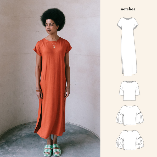 BILLY top & dress PDF sewing pattern– Notches